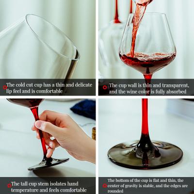 Chine Coupe de verre de vin rouge de Bourgogne Élégante de style européen Champagne Flûte de cristal à vendre