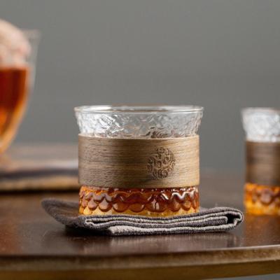 Chine 150 ml anneau isolant thermique verre tasse pour l'eau potable café thé dans un style de design moderne à vendre