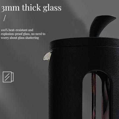 중국 맞춤형 로고 세라믹 프랑스어 프레스 600ml 용량으로 아침 의식을 향상 판매용