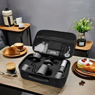 Chine Set de café à goutte à goutte en acier inoxydable électrique avec logo personnalisé et boîte cadeau de luxe à vendre