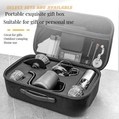 Chine Set de café à goutte à goutte en acier inoxydable électrique avec logo personnalisé et boîte cadeau de luxe à vendre