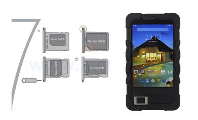 China HFSecurity FP07 7 Inch Biometric Barcode Scanner Handheld Most Competitive Android Terminal en venta