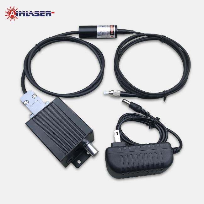 660nm 10mW 4um Single Mode Fiber Coupled Laser Module with Knob Power Adjustment FC/PC Connector