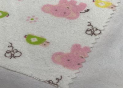 China la tela rosada más suave del franco de la tela de la franela del lunar y del estampado de animales en venta