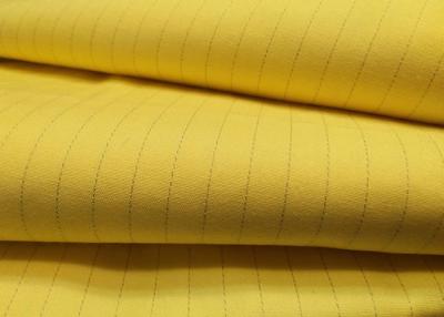 中国 EN1149 Grid Uniform Cloth Cotton Anti Static Fabric 260gsm For Workwear 販売のため