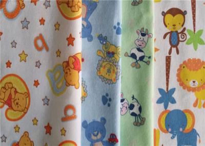 中国 綿のFlanneletteの生地の子供の安全衣服のための美しい印刷された生地の織物 販売のため