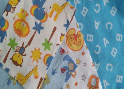 Cina Flanella di cotone stampata tessuto leggero della lettiera del bambino del tessuto della flanella della saia in vendita