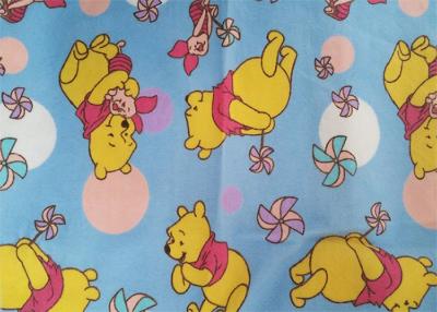 Cina Tessuto sveglio della stampa della flanella del panno 150GSM dei bambini del modello di progettazione in vendita