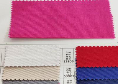 中国 衣類のための100%の綿の極度の厚いモモの終わりの生地350gsm 販売のため