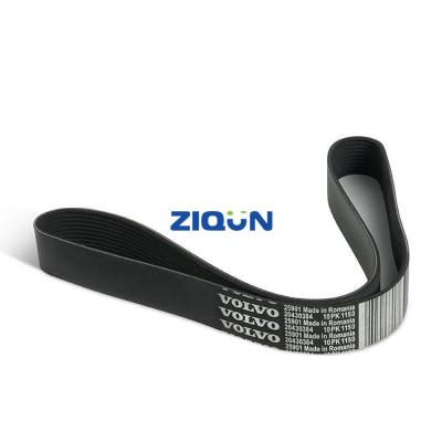China Volvo 20430384 981338 10PK1150 Ribbed Truck Belts for sale