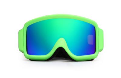 China CE , FDA approved Mirrored Ski Goggles with anti-fog Scratch-resistant lens, TPU frame Te koop