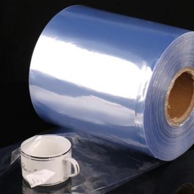 중국 투명한 열성 PVC 수축 랩 필름 중앙 접힌 PVC 수축 포장 필름 롤 판매용
