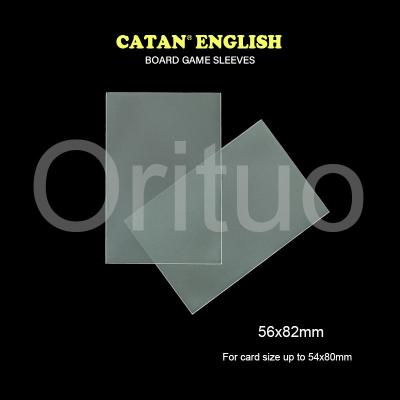 Chine Pp Clear Catan Clear Card Sleeves 56x82mm English Board Game Sleeves à vendre
