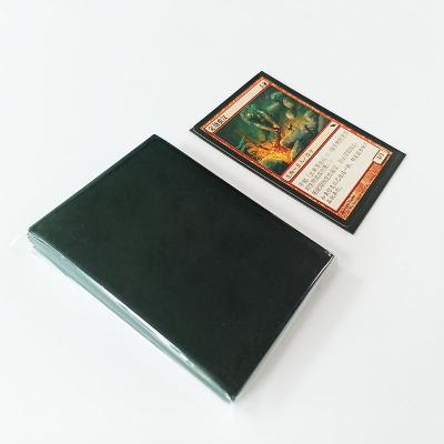 중국 MTG 보호 매트 블랙 카드 슬리브 66X91mm 쉬운 셔플 PP 솔리드 판매용