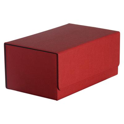 Chine Boîte à cartes en cuir PU 35pt Boîte porte-cartes de sport Super Large 2 rangées à vendre