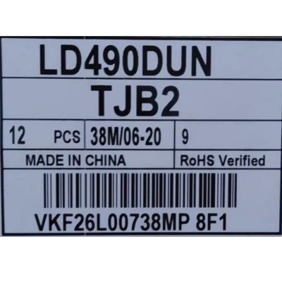 China Pared video del panel de la pantalla de la pulgada 1920*1080 LD490DUN-TJB2 lcd del LG Display 49,0 en venta