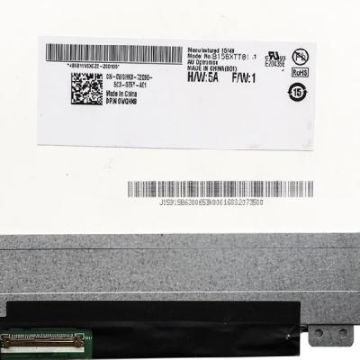 China Barras verticales RGB B156XTT01.1 tamaño 15.6 pulgadas pantalla LCD en venta
