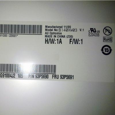中国 B140XW03 V1 14.0インチ 1366*768 TFT-LCDスクリーン LCDディスプレイ 販売のため