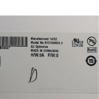 中国 B101XAN02.0 LCDディスプレイ 1366*768 10.1インチ 販売のため