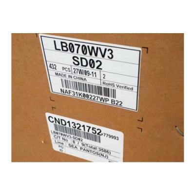 中国 LB070WV3-SD02 オリジナル7.0インチ 車用GPSナビゲーション用LCDディスプレイ 販売のため