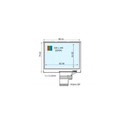 China Hochwertiges 4,1 Zoll 320*240 COM41H4156XLC LCD-Display-Panel zu verkaufen