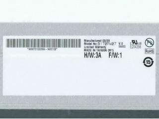 중국 B170PW07 V0 17.0 인치 LCD 패널 교체 노트북 화면 판매용