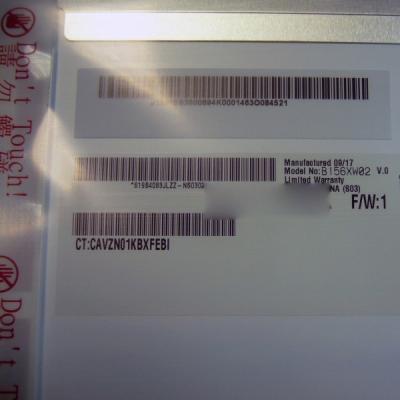 China 15.6“ LCD B156xw02 v0 laptop lcd het scherm 1366*768 40pin herstelt Schakelaar Te koop