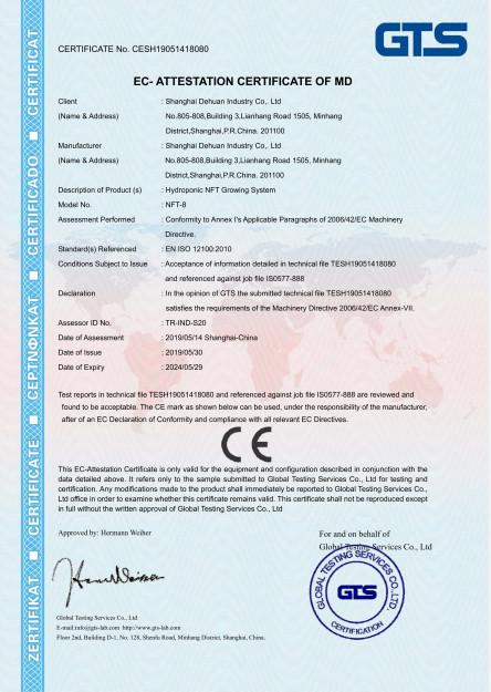 CE - SHANGHAI DEHUAN INDUSTRY CO.,LTD