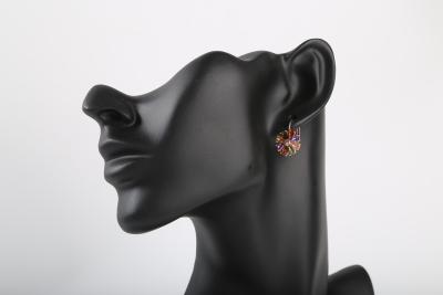 Chine 925 en forme de poire Sterling Silver Gemstone Earrings Noble CZ Sterling Silver Earrings à vendre