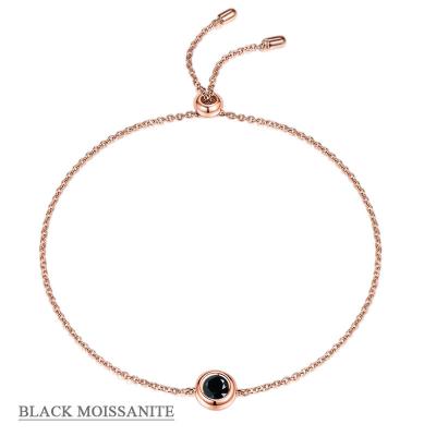 Κίνα Αυξήθηκε χρυσός κάλυψε διαμάντι Moissanite 925 το ασημένιο βραχιολιών του CZ πραγματικό προς πώληση