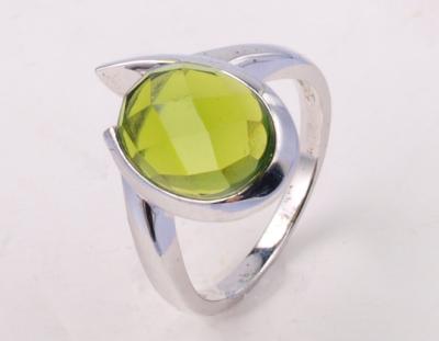 Chine Agate noire pierre précieuse 925 Anneaux en argent avec placage au rhodium Anneaux en argent sterling en argent sterling avec pierre à vendre
