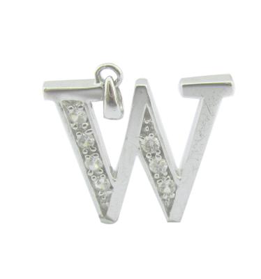 중국 W 글자 보석 액세서리 925 은 CZ 하계 휴가용 Pendant 알파벳 알파벳 Pendant 판매용