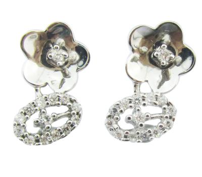 Chine Des boucles d'oreilles en argent CZ 925 sans nickel pour les occasions décontractées à vendre