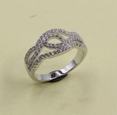 Chine Argent Main 925 Argent CZ Anneaux pour bijoux ou décorations argent sterling bague d'amour pour femmes bagues en argent Cool Ring à vendre