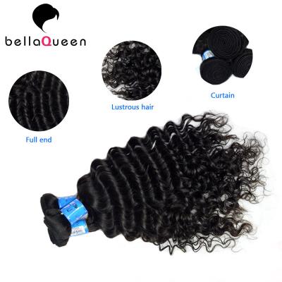 Chine Tressage profond de vague de pleine de cuticle de la catégorie 7a Dyeable de Vierge ondulation péruvienne de cheveux à vendre