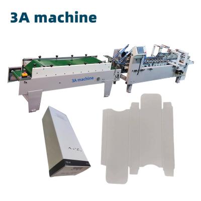 Cina 3A PLC Auto Lock Bottom Folder Machine incollata per la produzione di cartelle di presentazione in vendita
