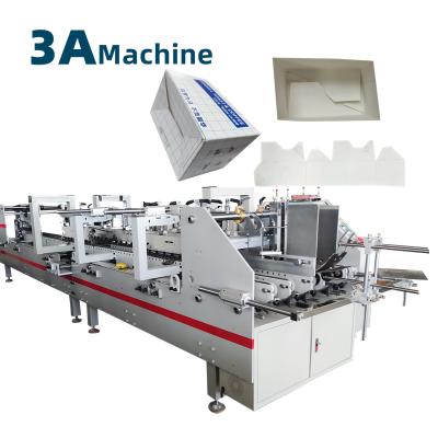 Cina CQT 900YG-2 Pre-folded Bottom Lock Double Pieces Automatic corrugated board folder Gluer Flexo Folder Gluer Machine in vendita