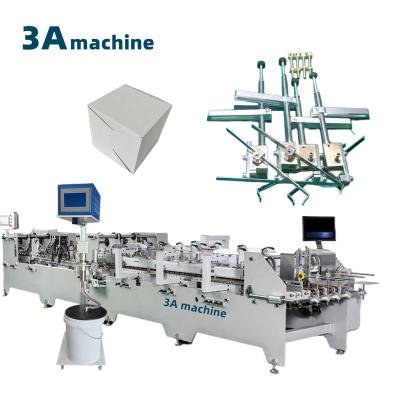 Cina PLC controllato CQT 900YG-2 Pre-folded Bottom Lock Folder Gluer per carta Zhantian in vendita