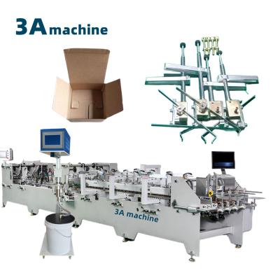 Cina CQT 900YG-2 Pre-folded Bottom Lock Cartone ondulato Box Making Machine Folder Gluer in vendita