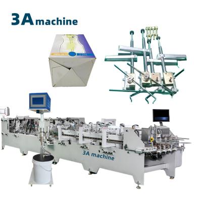 Cina CQT 900YG-2 Pre-folded Bottom Lock Carton Box Making Machine Prezzi cartone Gluer Ricambi in vendita