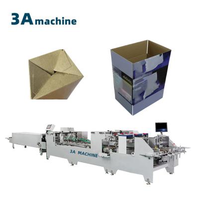 中国 二重ロックボトム自動フォルダーとグルーヤーマシンのための波紋ボックスの接着機 販売のため