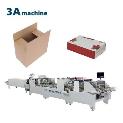 中国 オートマティック デュアルロック ボトムフォルダー グルーヤー マシン 46 コーナー ボックス マックス サイズ 98cm 販売のため