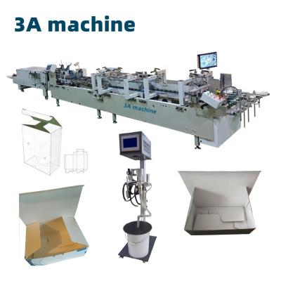 Cina Macchina automatica di piegatura e incollaggio di scatole CQT-900 migliorata per la collazione di doppio cartone in vendita