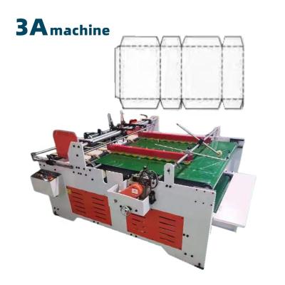 Cina CQT-1500JGKW Adesivo semiautomatico per cartoni per macchine per l'incollaggio di cartoni a scatola ondulata in vendita