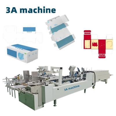 Cina CQT 800 Cartone/cartuccia corrugata a linea retta Macchina di incollaggio per cartoni automatici in vendita