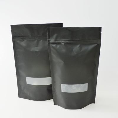 China Die wiederversiegelbaren verpackenden Plastikbeutel mit Reißverschluss, Mattschwarzes stehen oben Beutel zu verkaufen