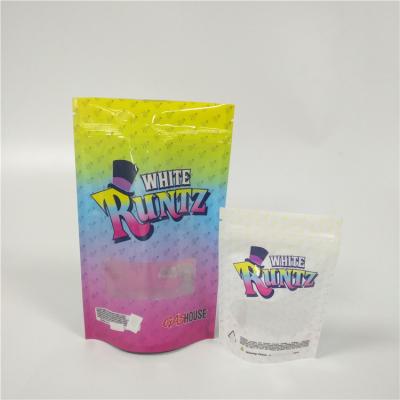 China La aduana imprimió se levanta la bolsa que empaquetaba el final superficial brillante Cbd con la ventana en venta