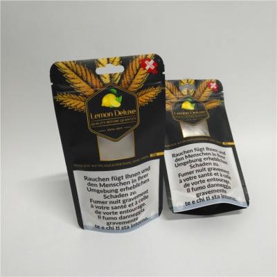 China Tobacco Pouch Bag Packaging Mylar  Child Resistant Exit Bag CBD edibles Gummies Candy  Bag for sale