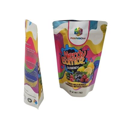 Cina Eco-Friendly Sì Custom Printed Flat Bottom Snack Pouches Food Packaging Bag in vendita