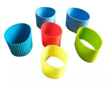 China Hitzebeständiger Plastikschalen-Ärmel-bunte Plastikkaffeetasse-Halter zu verkaufen